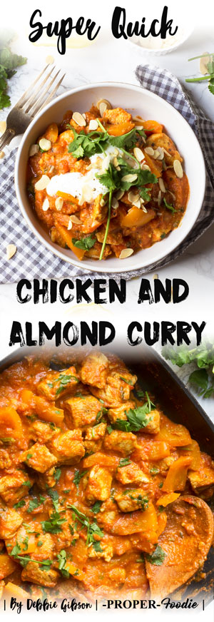 CHICKEN CURRY A one pan meal, prepared and cooked in under 30 mins