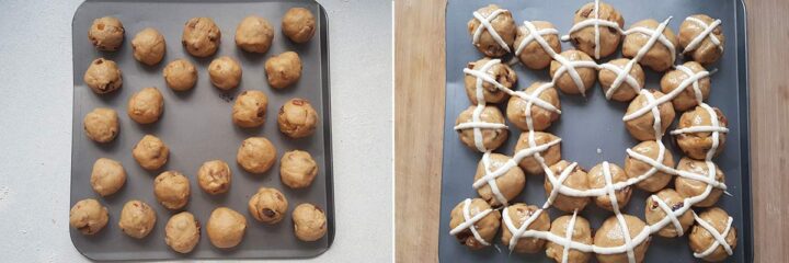 Mini Hot Cross Buns (with Chocolate) - Proper Foodie