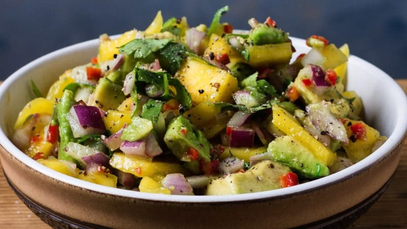 Mango Avocado Salad - perfect with anything spicy - ProperFoodie