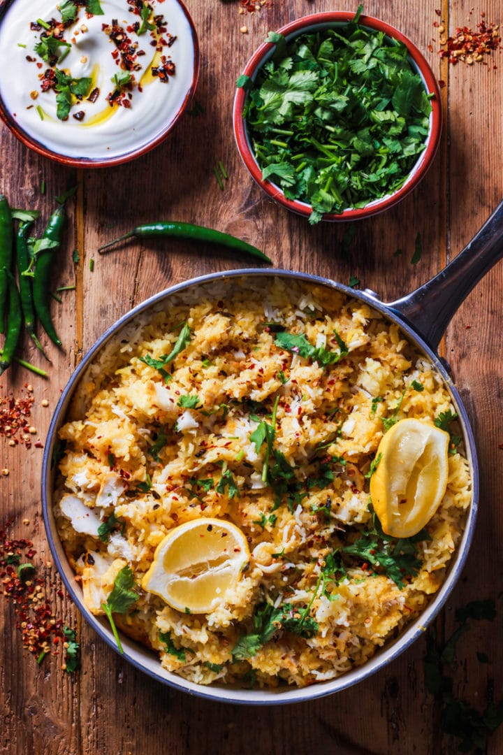 Fish Biryani - Cod cooked in biryani sauce with rice - ProperFoodie