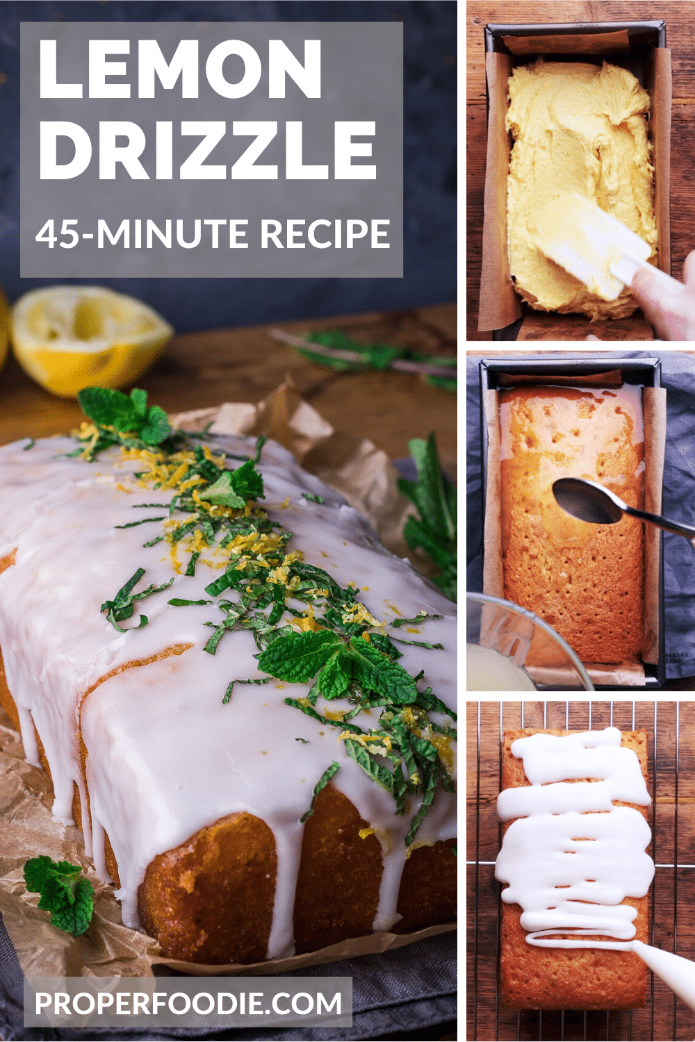 Lemon Drizzle Cake Recipe - (Video + Step-by-Step Guide)