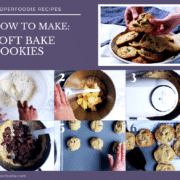 Easy soft bake cookies dotted with melted chunks of dairy milk chocolate