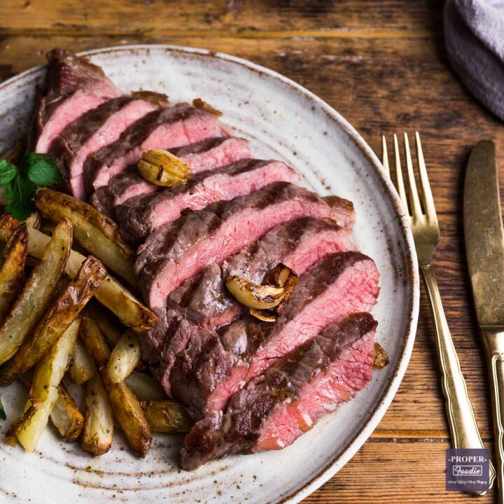 Steak and Chips with Garlic Butter - ProperFoodie
